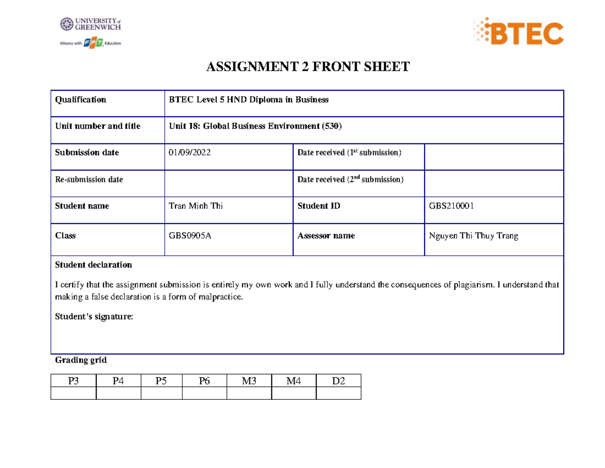 530 AS2 Minh Thi - bbbbbbbbbbbbbbbbbbbbbbbbbbb - ASSIGNMENT 2 FRONT ...