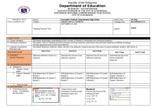 MATH 10 Q2 Module 1 - 10 Mathematics Quarter 2 – Module 1: Illustrate ...