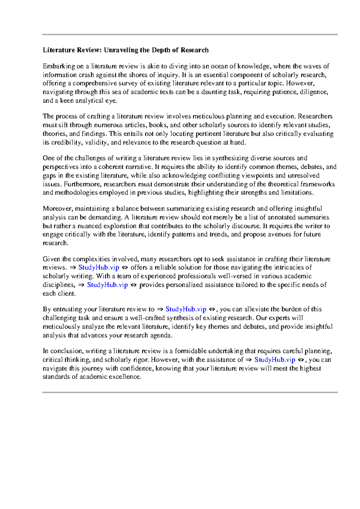 Literature Review Definition Example - Literature Review: Unraveling ...