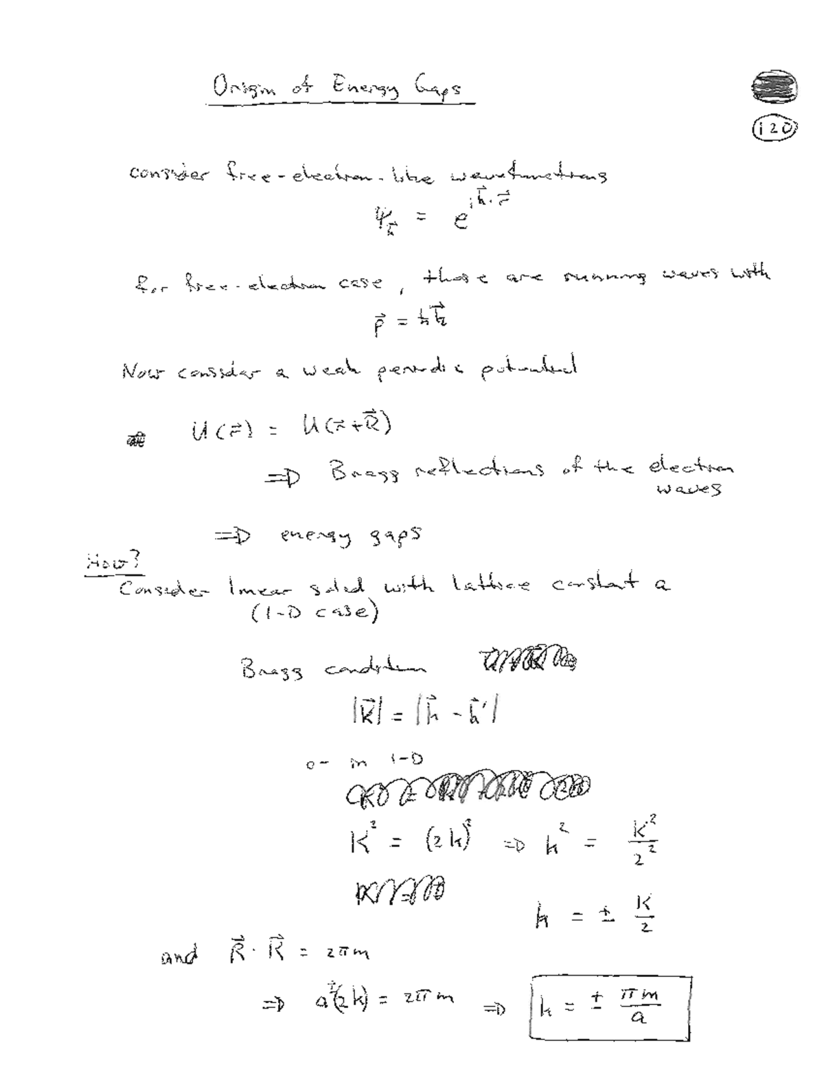Lecture 19-p120-125 PHY 731 Graduate Condensed Matter Physics - PHYS ...