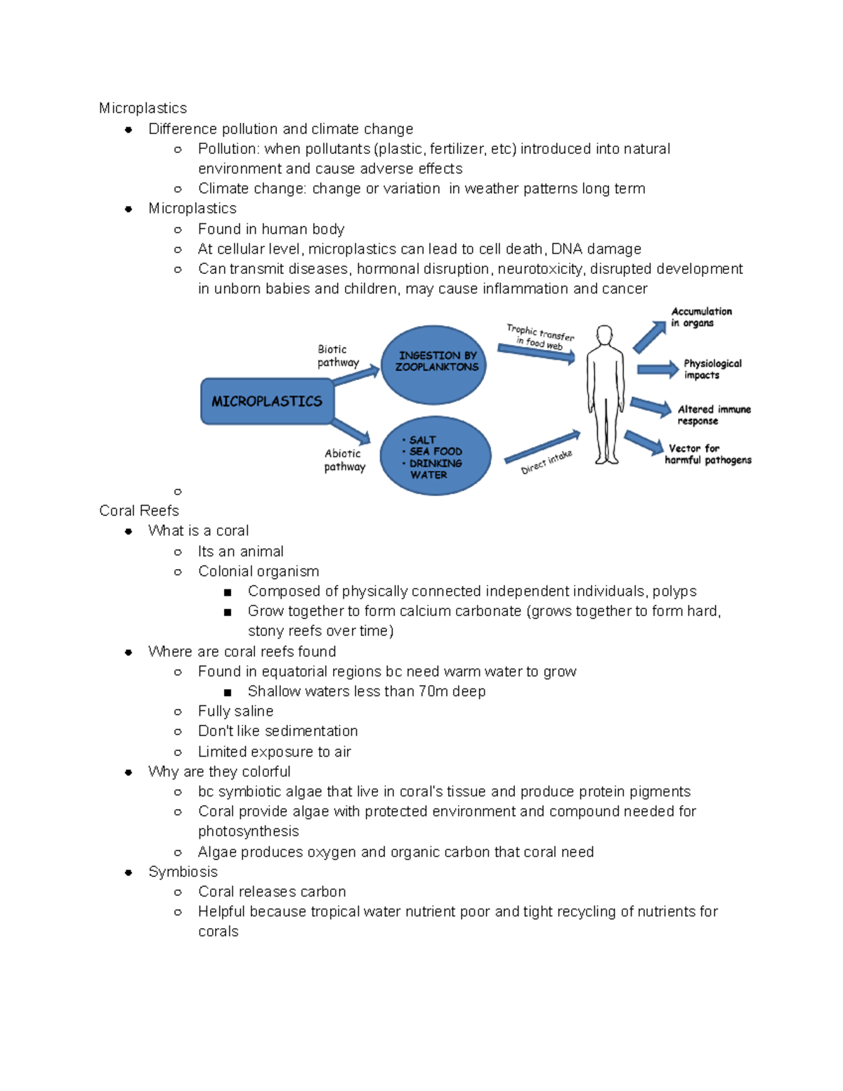 Nst notes nov 16 - Microplastics Difference pollution and climate ...