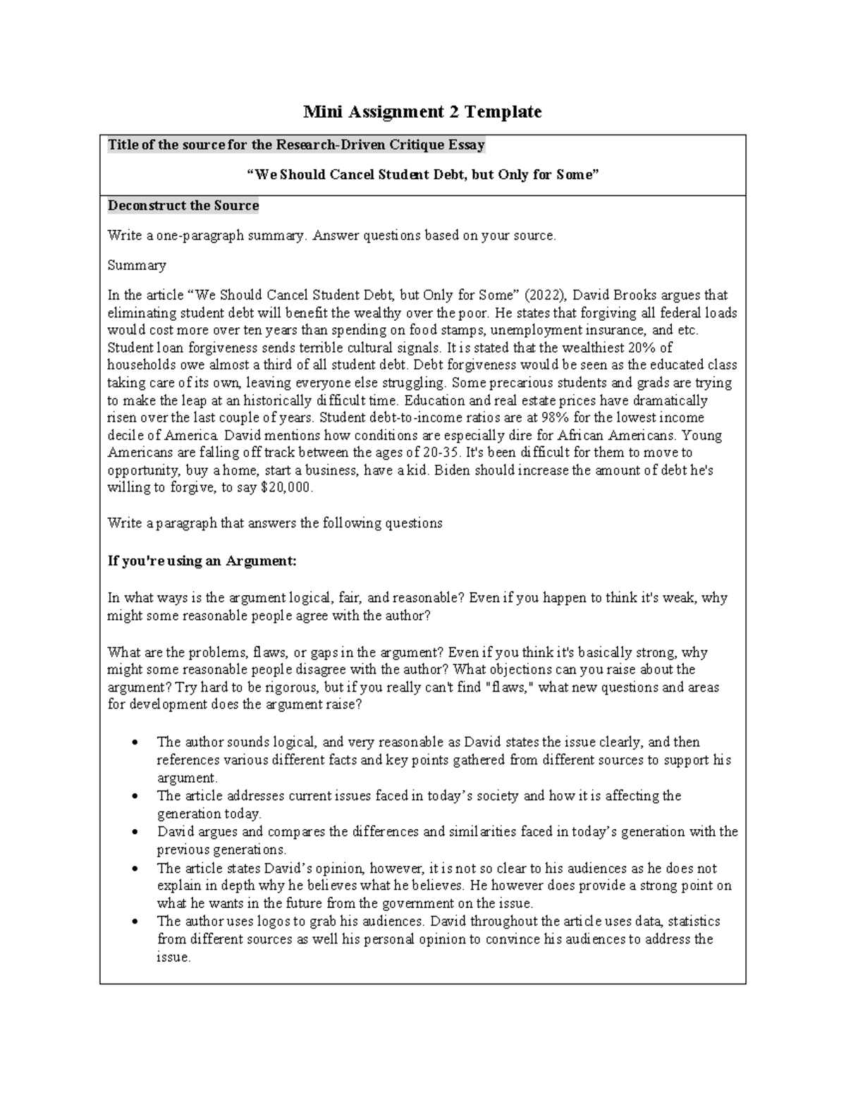 Kakon-Rozario-Research essay process assignemnt - Mini Assignment 2 ...