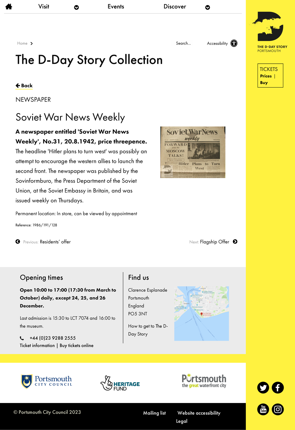 The D-Day Story Collection – The D-Day Story, Portsmouth - Home ...