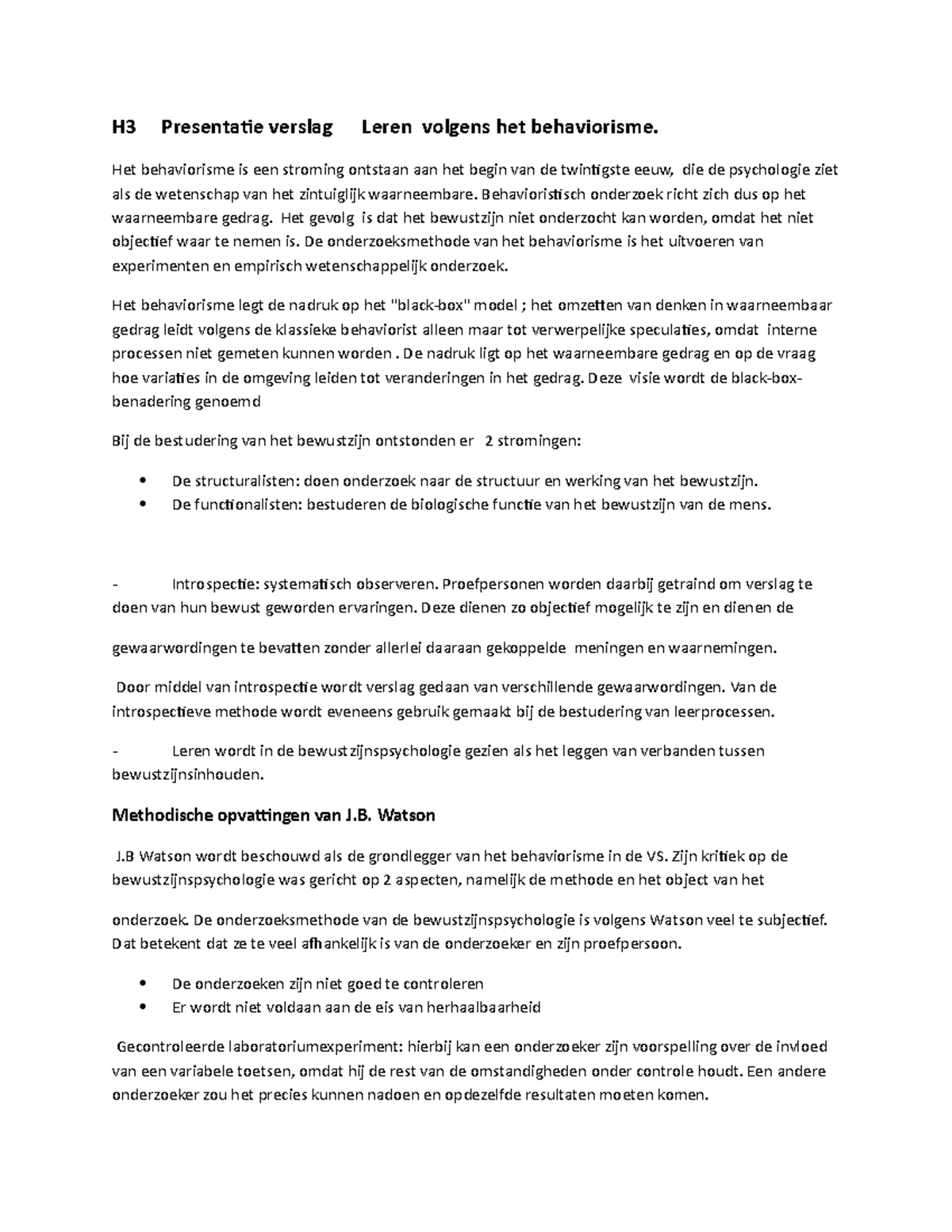 Behaviorisme - Het behaviorisme is een stroming ontstaan aan het begin ...