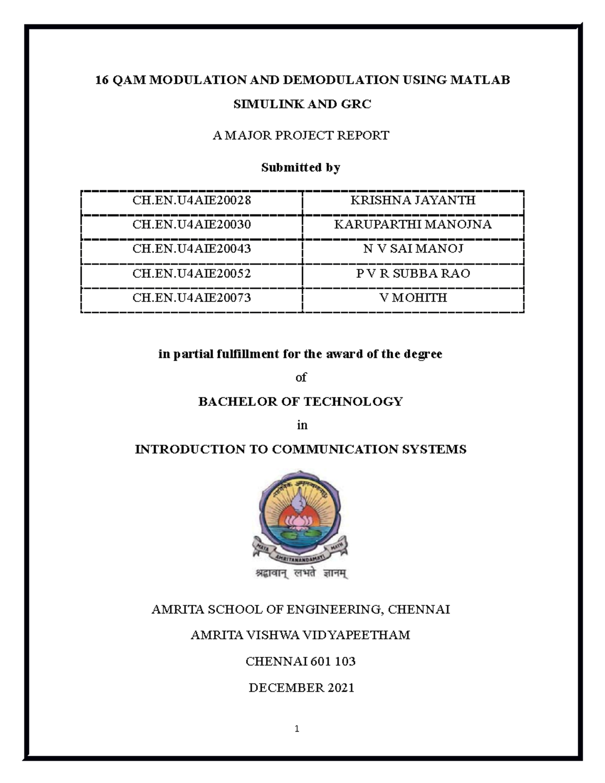 Team 8 ICS Report - sorry that i can't give much more infop - 16 QAM ...