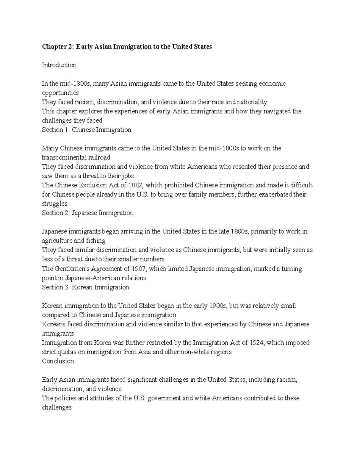 HIST 283 Chapter 2 - Notes for HIST 283 Ch 2 - Chapter 2: Early Asian ...