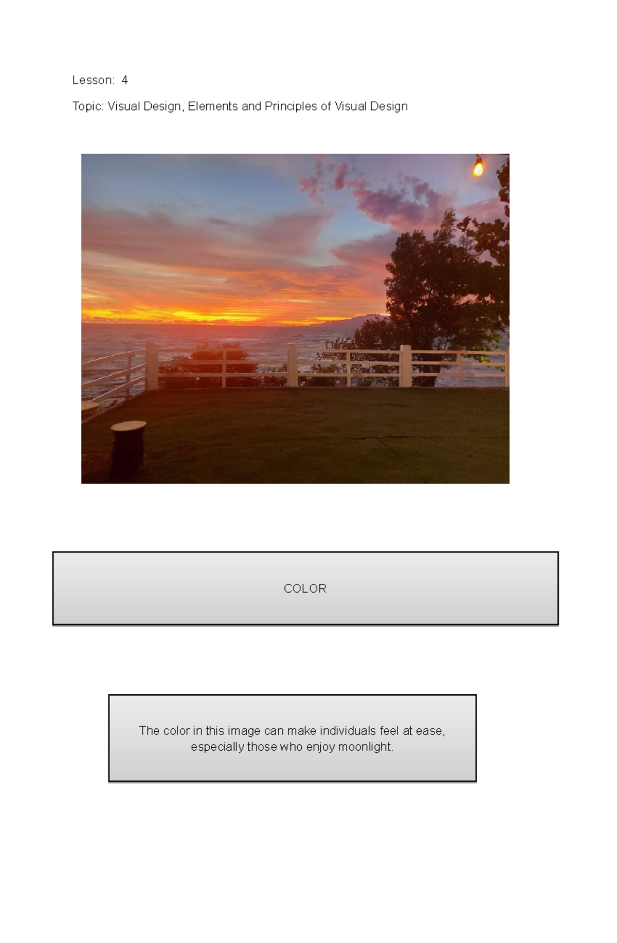 Lesson - grs - Lesson: 4 Topic: Visual Design, Elements and Principles ...