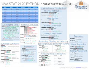 STAT 2120 Exam 1 Review Guide - What is Statistics? The Beginning of Analysis Where does any ...