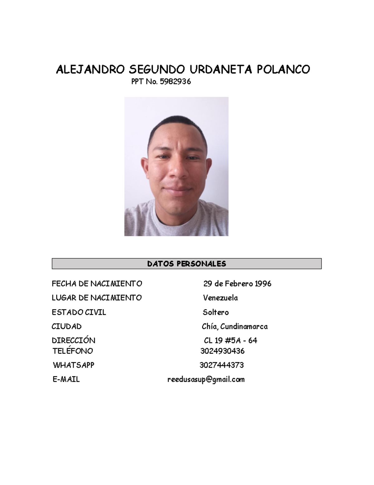 Alejandro Urdaneta 1 - SIMPLE Y SENCILLO - ALEJANDRO SEGUNDO URDANETA ...