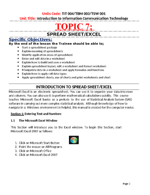 Computer applications notes - LECTURE 2: INTRODUCTION TO COMPUTER ...