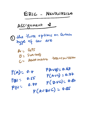 Statistics Formula Sheet - CE 3301 - Studocu