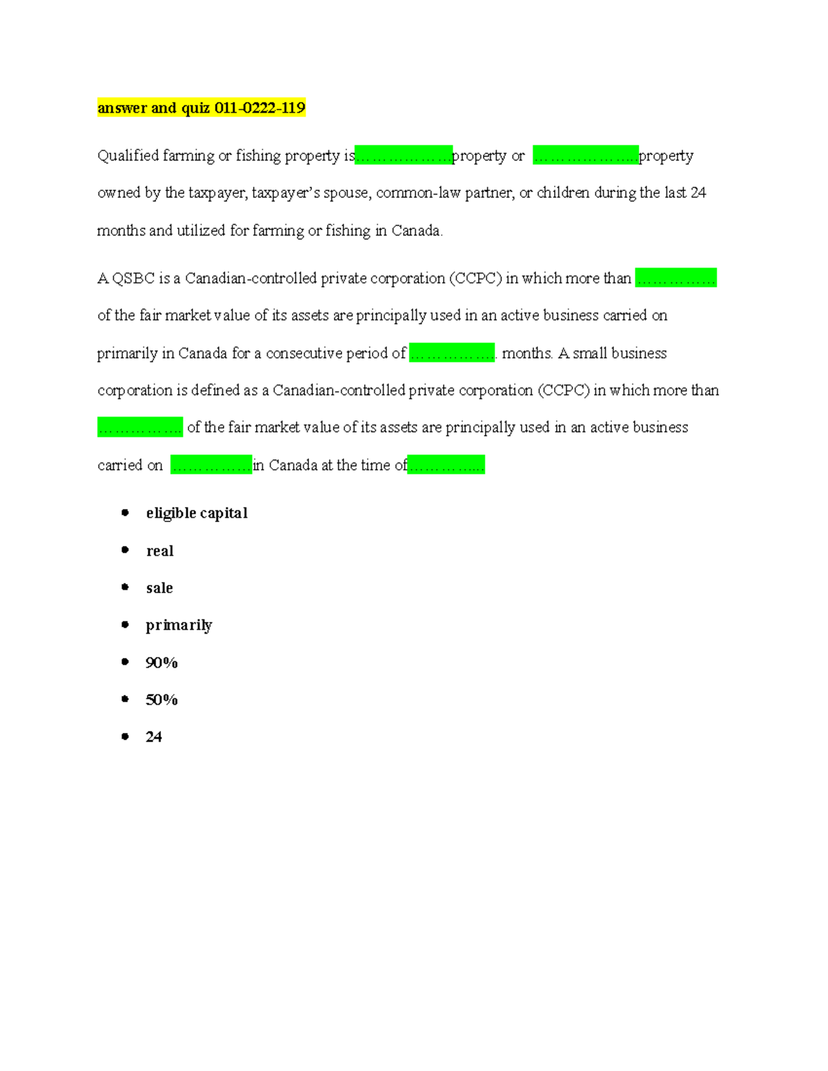 Answer and quiz 011-0222-119 - answer and quiz 011-0222- Qualified ...