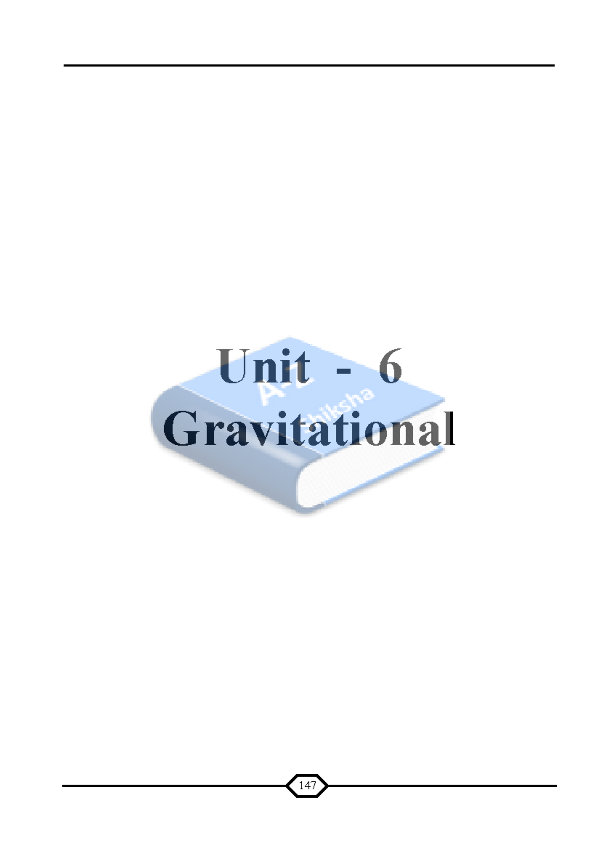 Gravitation - Unit - 6 Gravitational SUMMARY Gravitational force ...