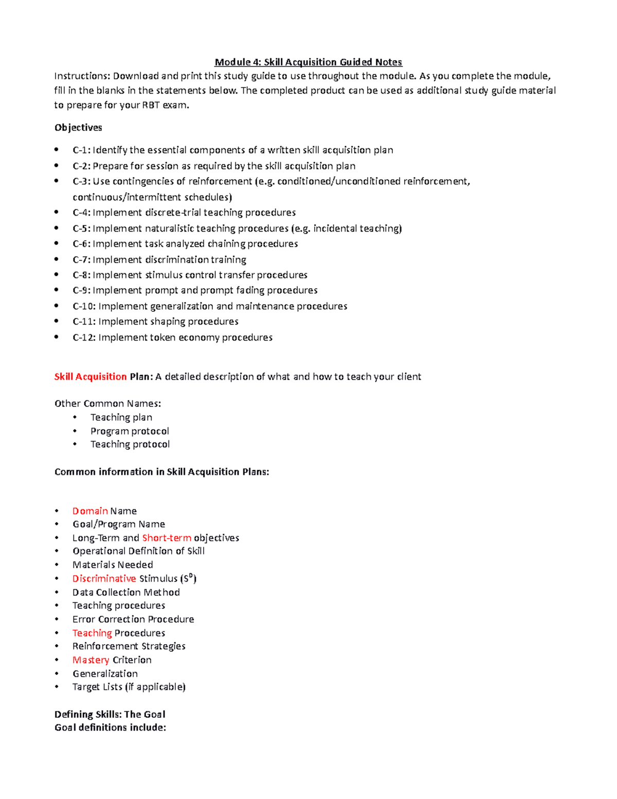 797 AID 12-2019 RBT Skill Acquisition Discussion Guides - Module 4 ...