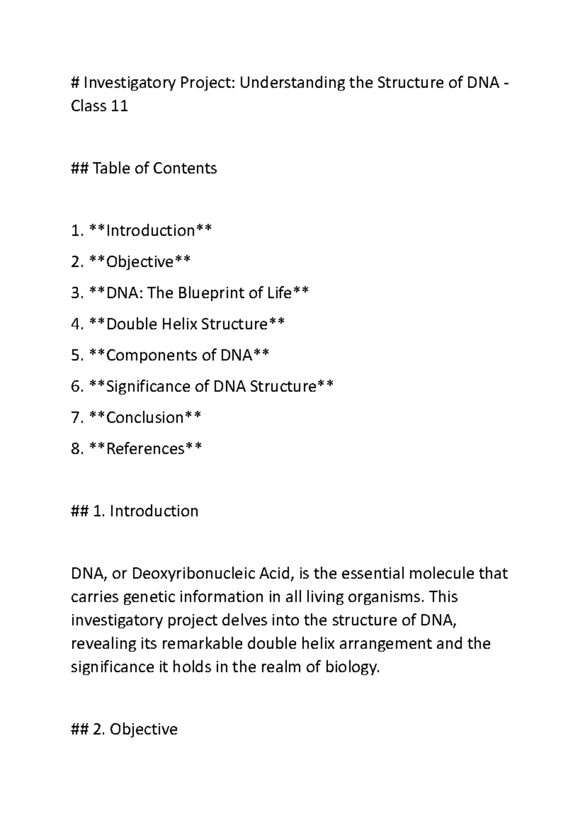 BIO Investigatory Project - Investigatory Project: Understanding the ...