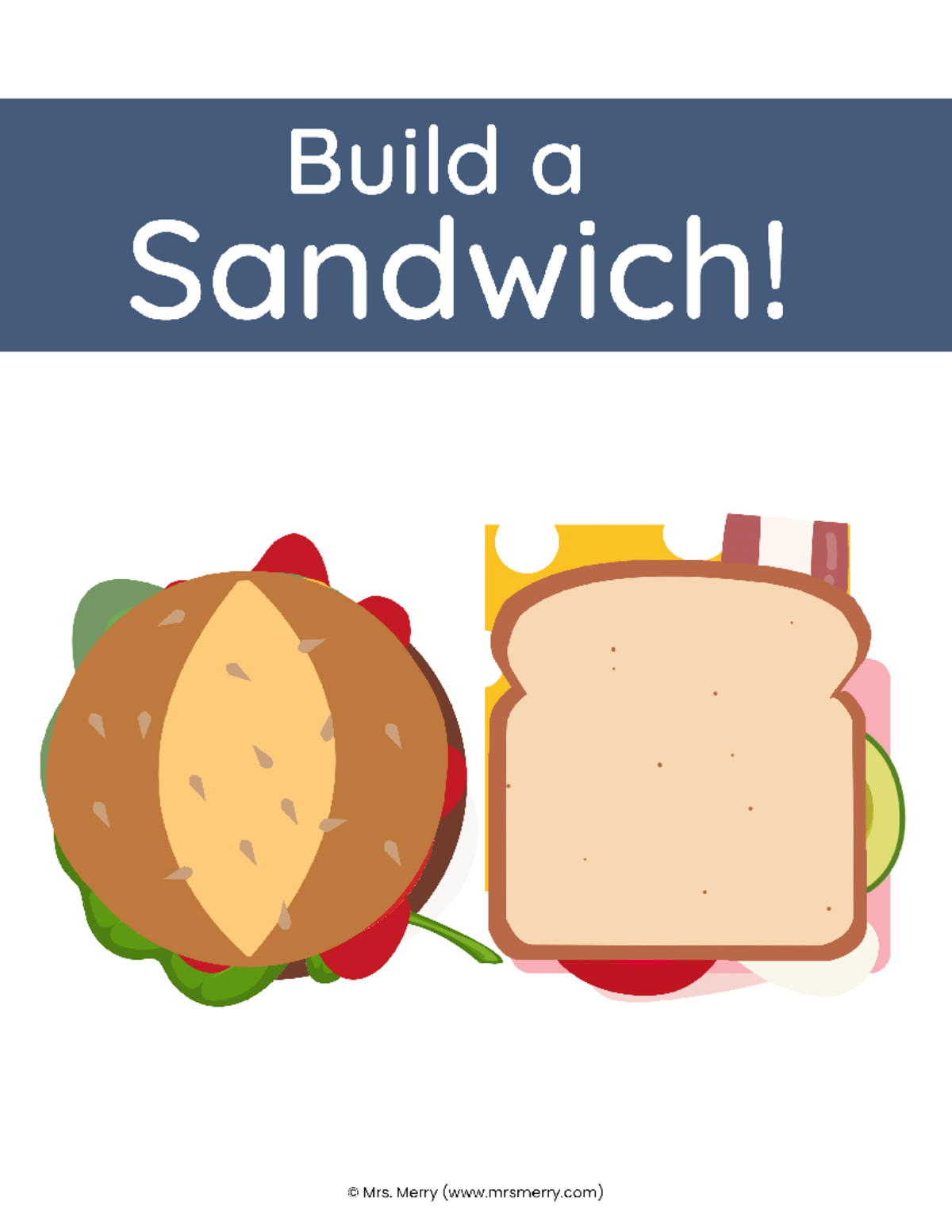Build a Sandwich - Kids Activities - mrsmerry - Intervención del adulto ...