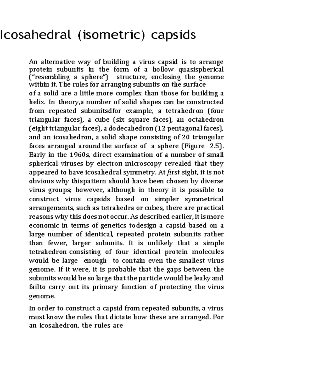 Icosahedral isometric capsids - The rules for arranging subunits on the ...
