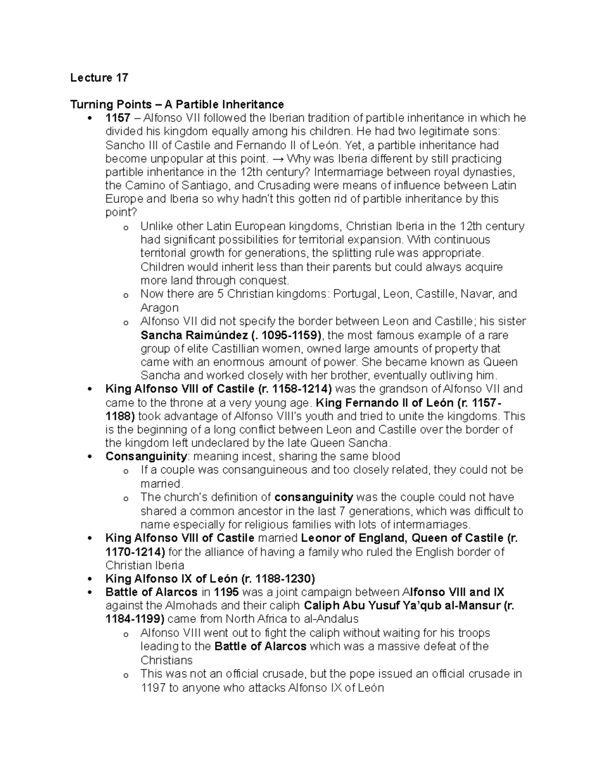 Lecture 17 Turning Points – A Partible Inheritance - Lecture 17 Turning ...