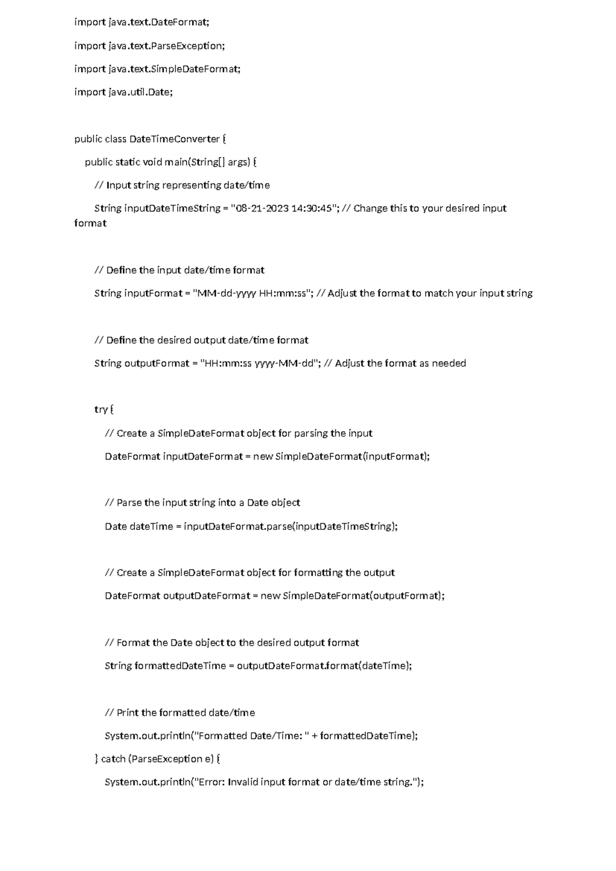 Import Java Lab Program Import Java Text Import Java Text Import