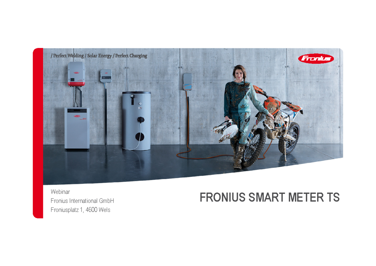 EN Webinar Smart Meter TS - ####### Webinar ####### Fronius International GmbH ...