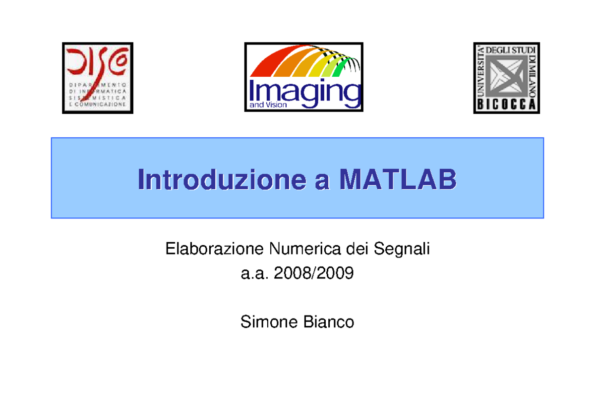 Matlab ElaborING didattica 2019 2020-2ING didattica 2019 2020-2azione ...