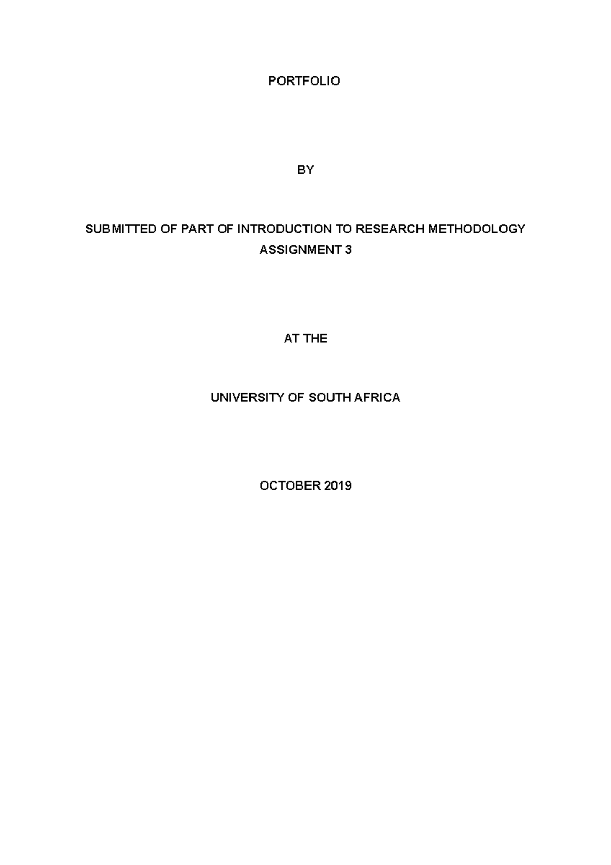 Research Assignment 03 - PORTFOLIO BY SUBMITTED OF PART OF INTRODUCTION ...