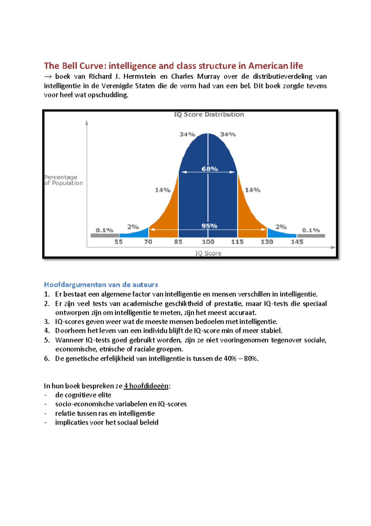 Differentiële psychologie - The Bell Curve - The Bell Curve ...