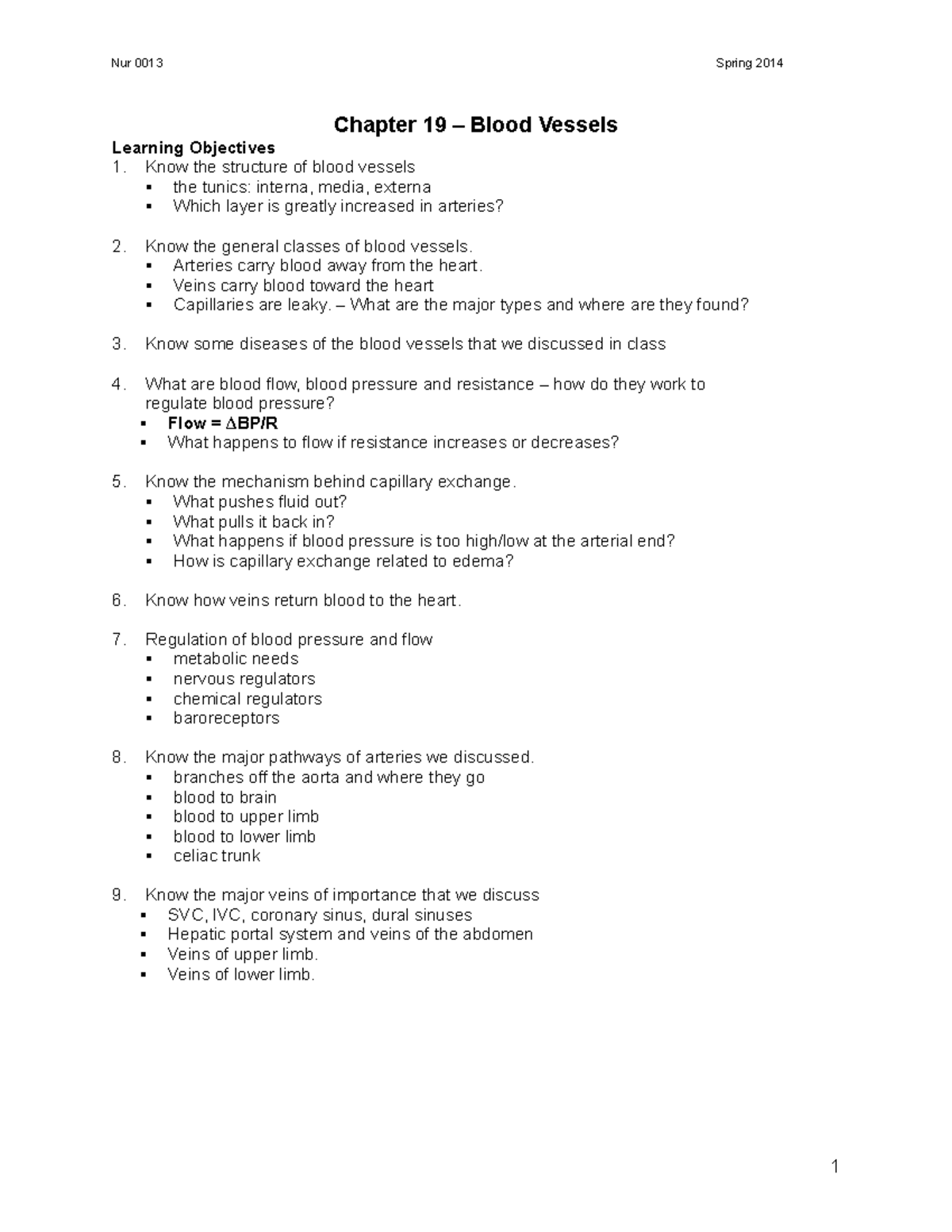 Blood Vessels: Structure Functions and Diseases - Studocu