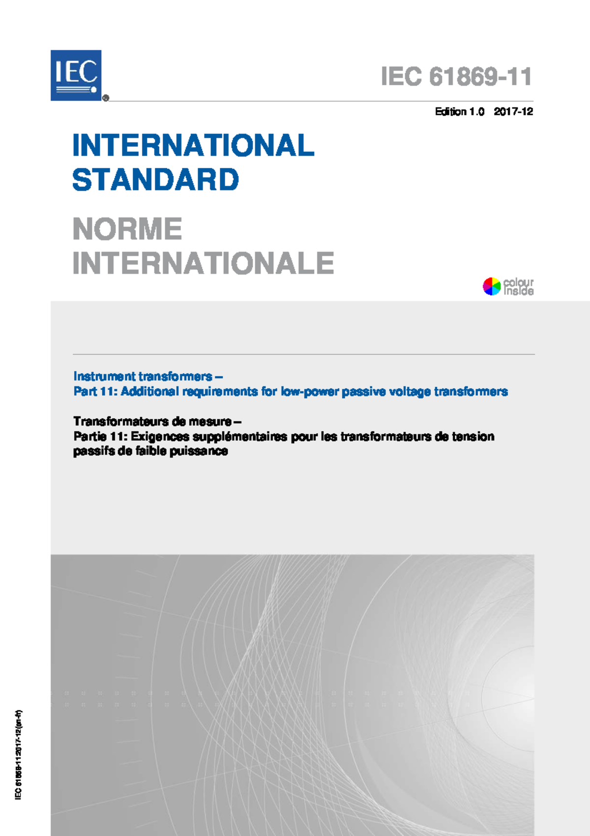 IEC 61869-11-2017 - I E C 6 1 8 6 9 - 1 1 E d i t i o n 1. 0 2 0 1 7 ...