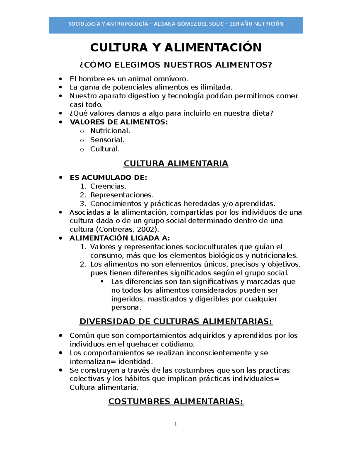3. Cultura Y Alimentación - CULTURA Y ALIMENTACIÓN ¿CÓMO ELEGIMOS ...