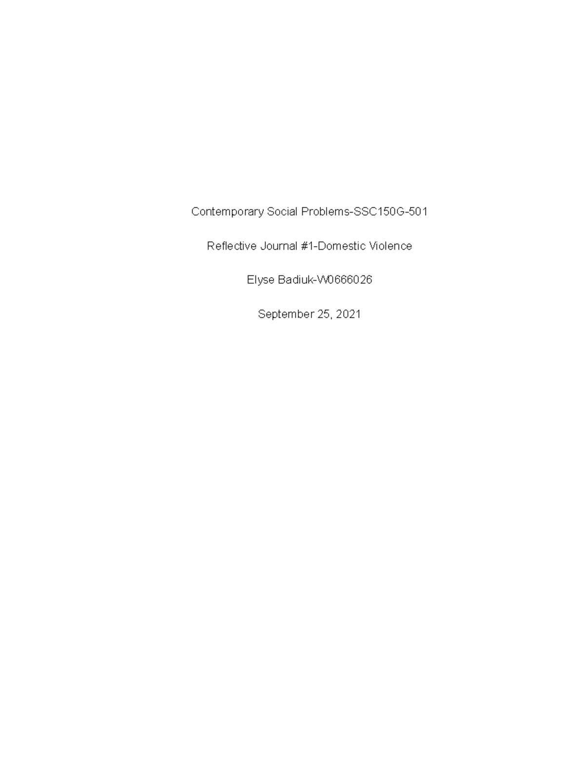 Journal 1-submitted - Contemporary Social Problems - Contemporary ...