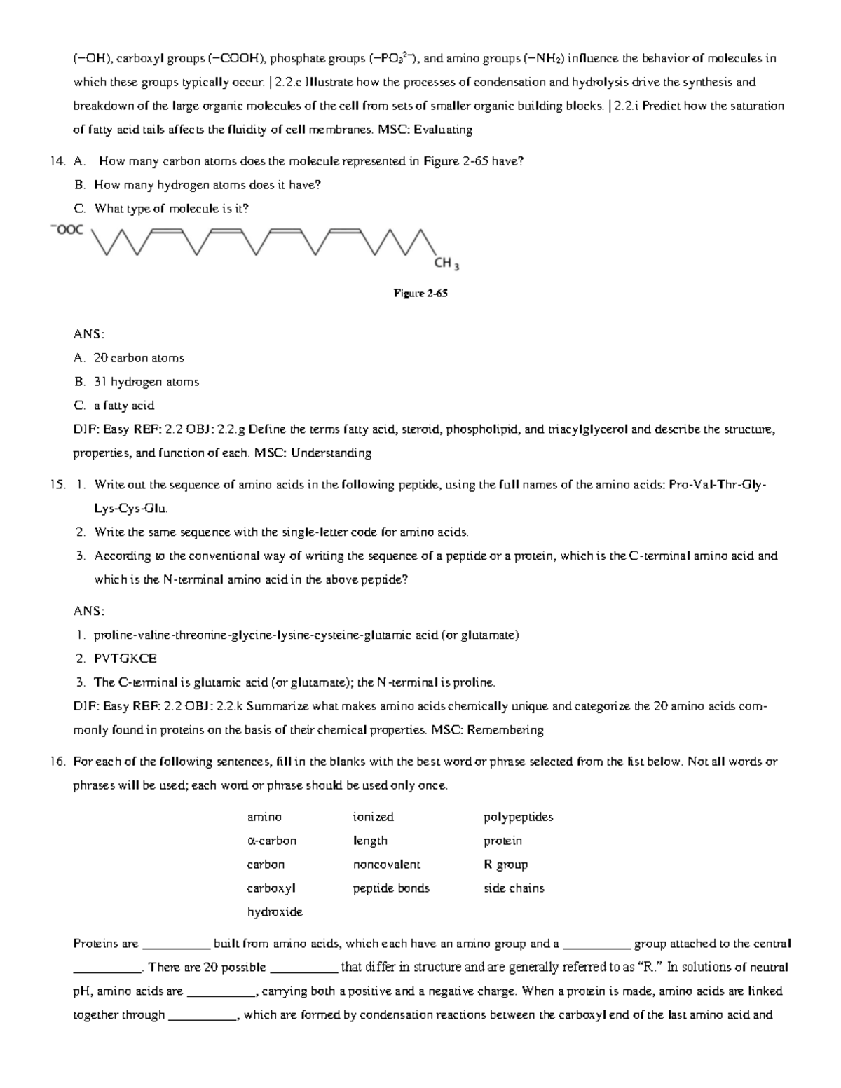 Tutorial Section 2 - Chm 344 - Concordia - Studocu