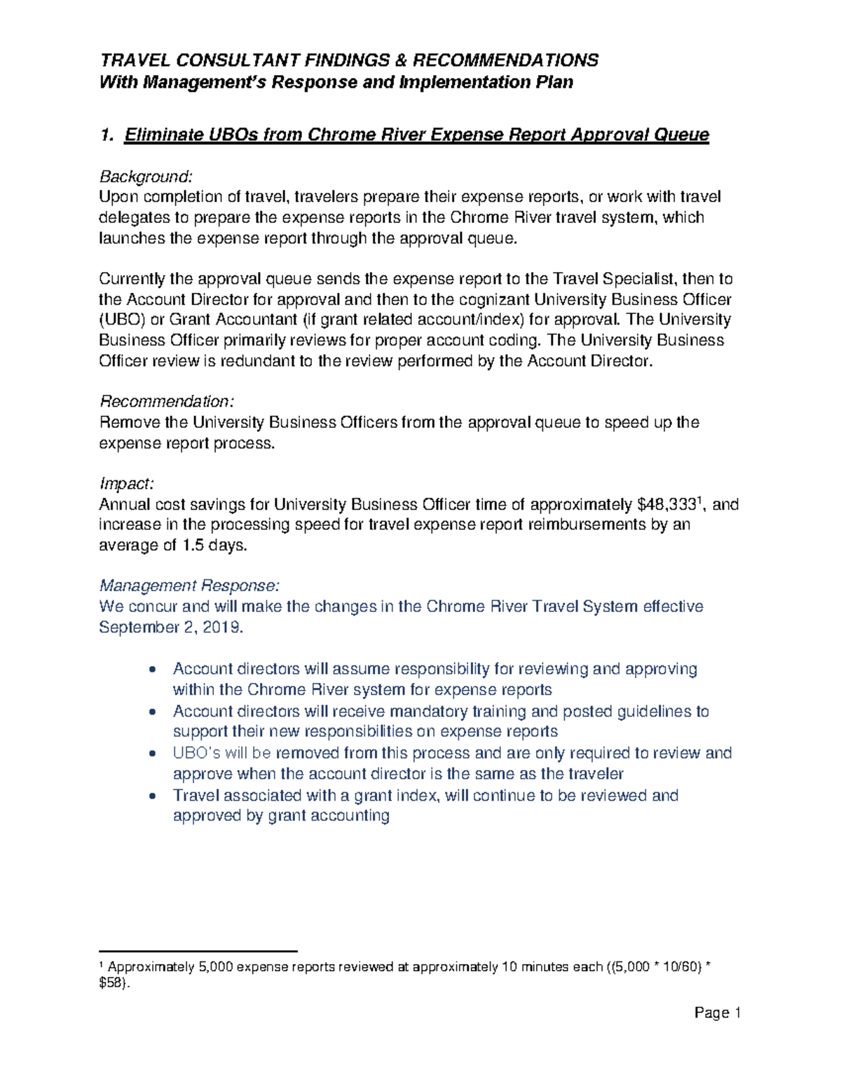 Travel-Recommendation-Report - With Management’s Response and ...