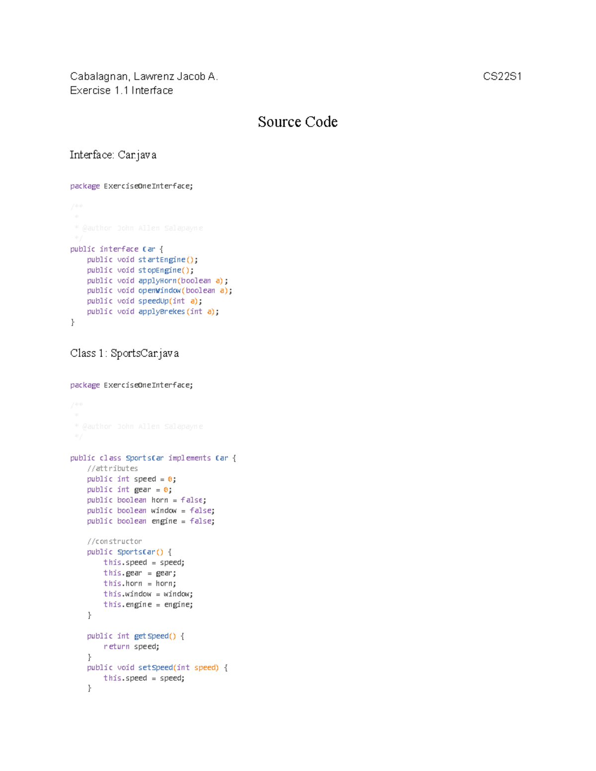 Exercise-1 - sfserfesrfff - Cabalagnan, Lawrenz Jacob A. CS22S Exercise ...