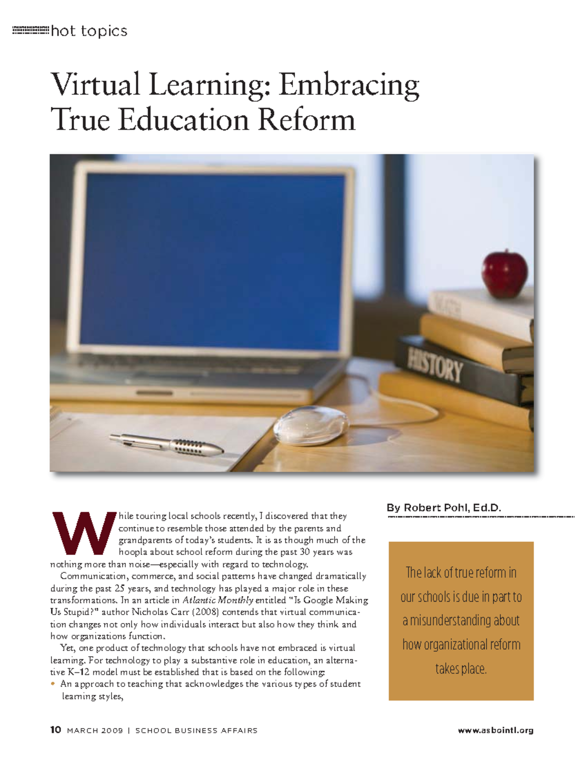 Virtual Learning: Embracing True Education Reform - English Literature ...