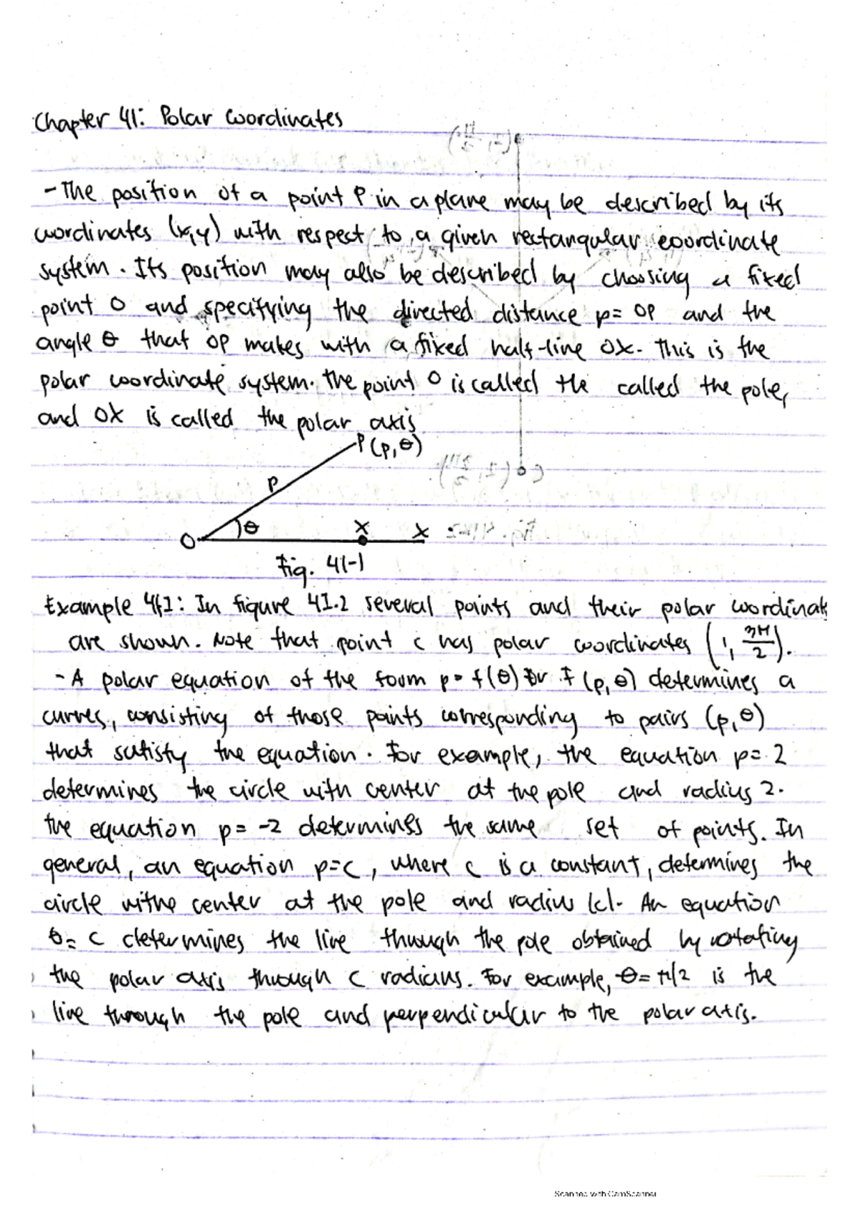 Chapter 41 - Polar Coordinates - BSEd-Mathematics - Studocu
