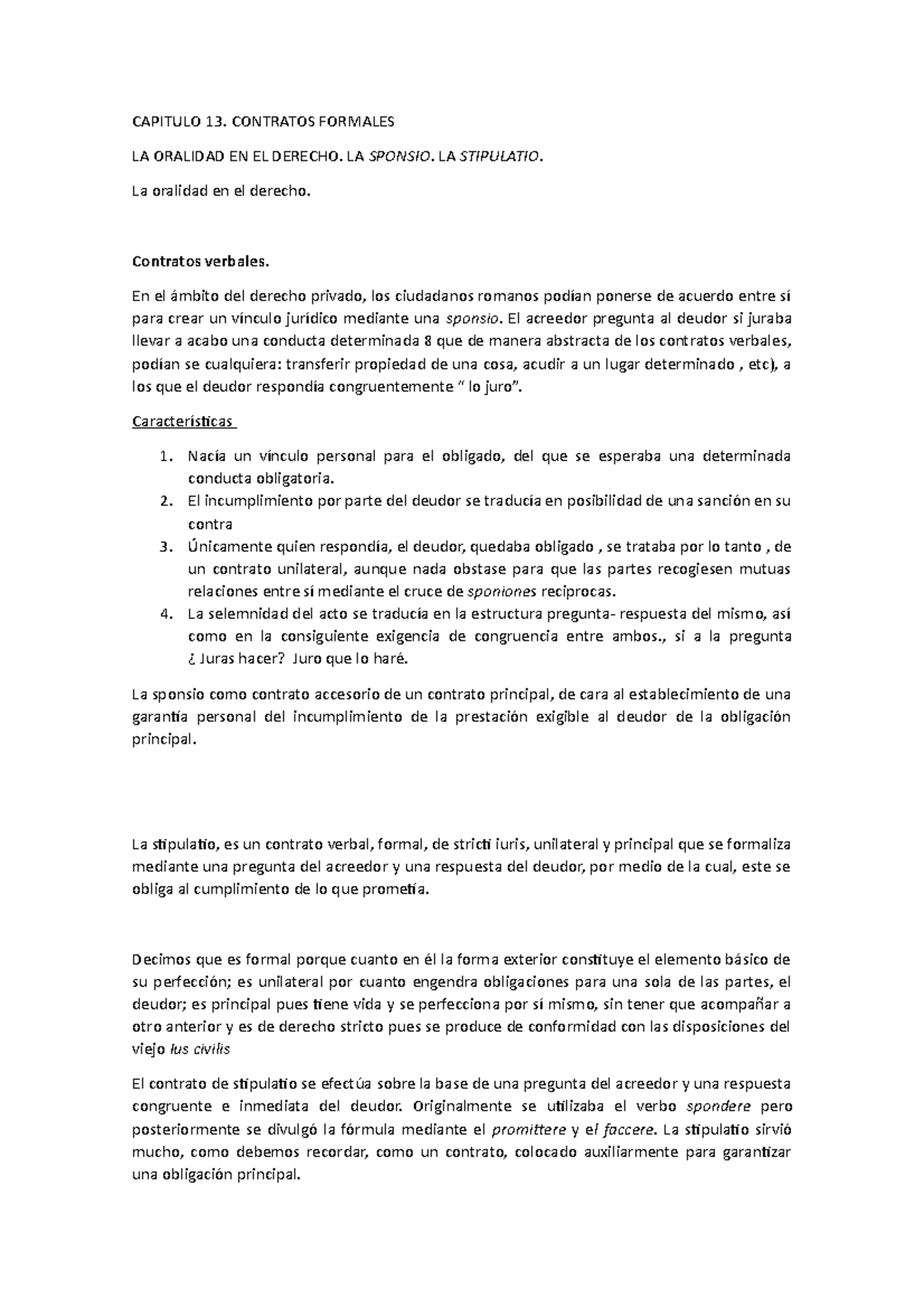 Capitulo 13 Contratos Formales - CAPITULO 13. CONTRATOS FORMALES LA ...