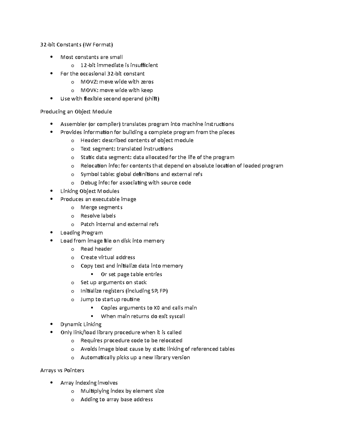 CSCE 2610 Chapter 2 Part 3 - 32-bit Constants (IW Format) Most ...
