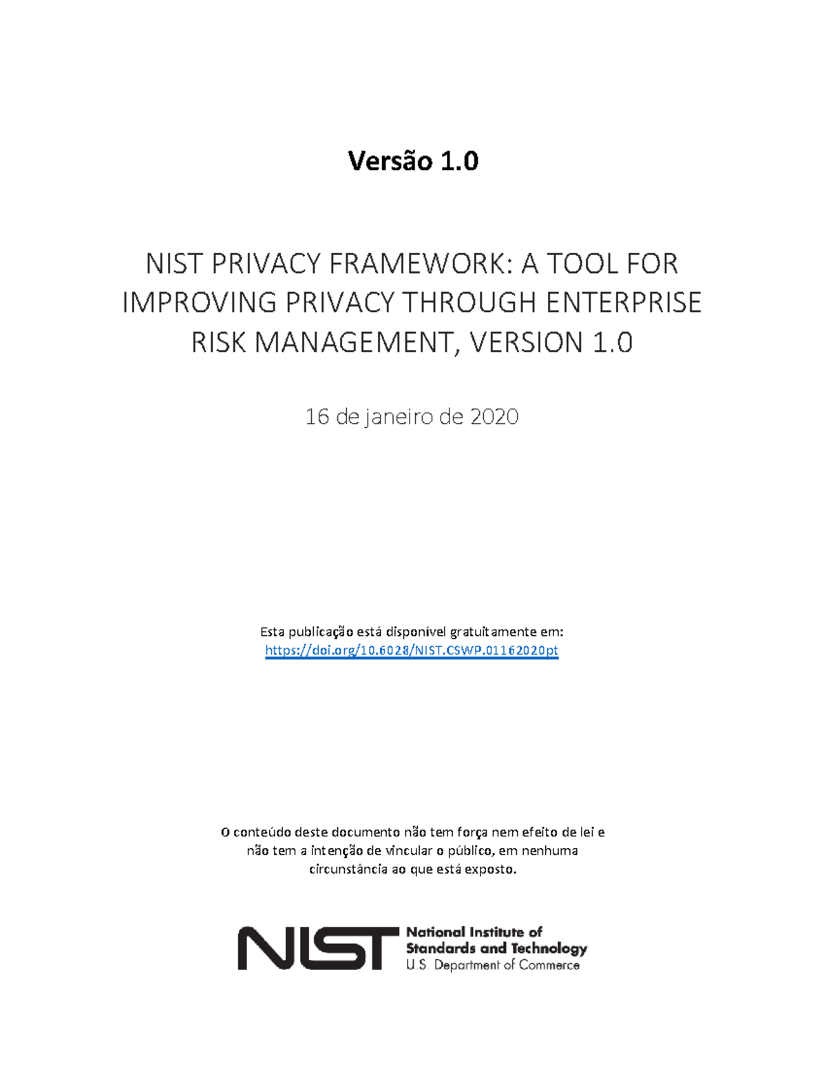 NIST - NIST PRIVACY FRAMEWORK: A TOOL FOR IMPROVING PRIVACY THROUGH ...