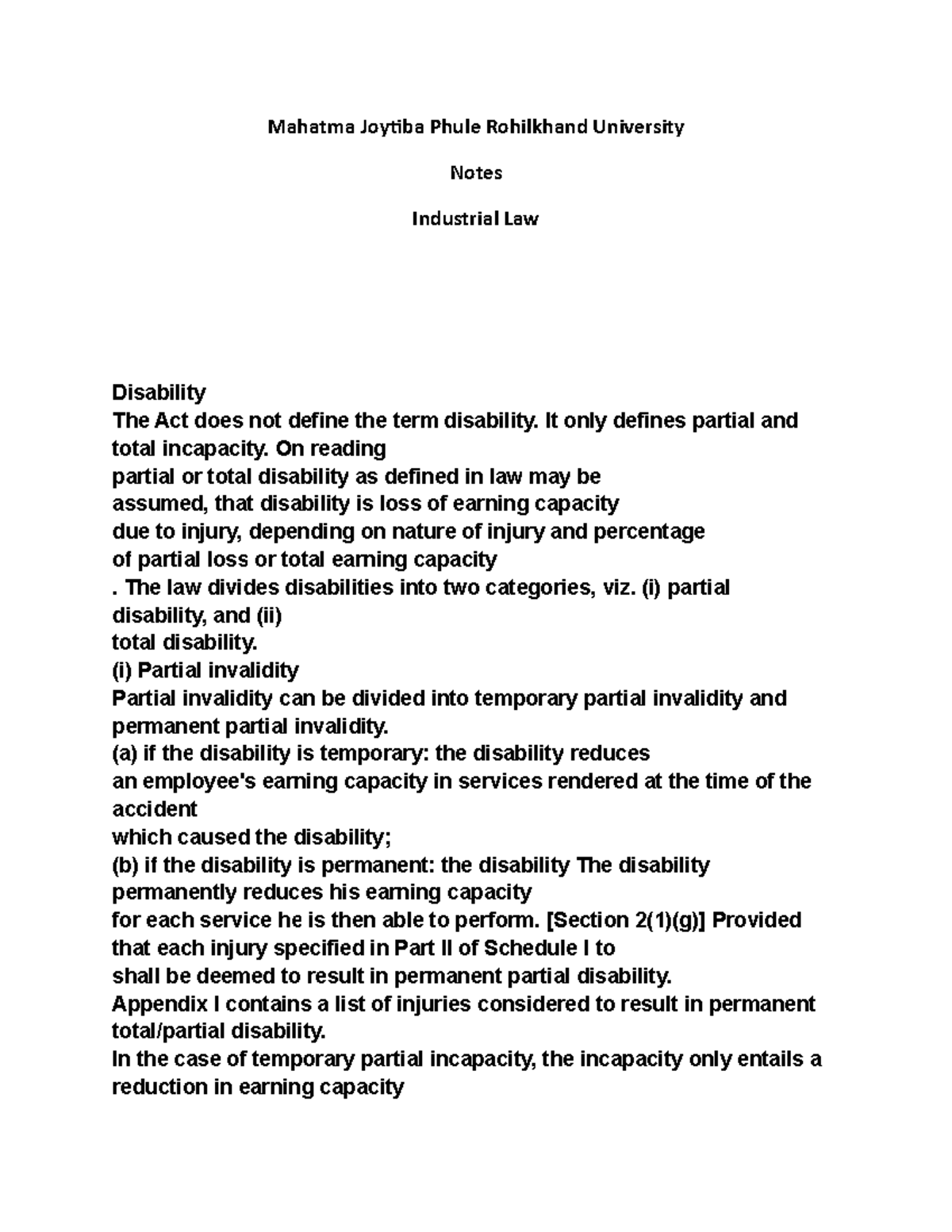 Mjpru 3 - Mahatma Joytiba Phule Rohilkhand University Notes Industrial ...