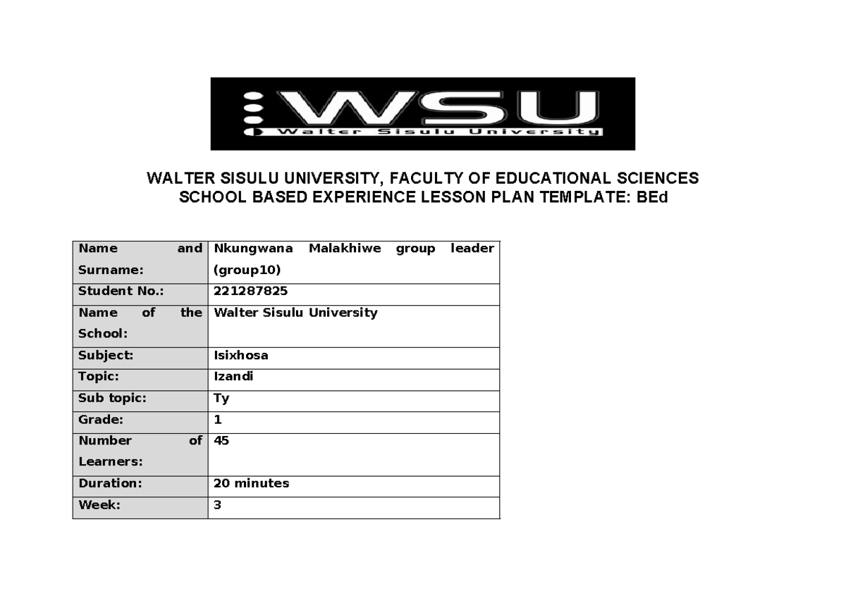 Reusable%20template 2 - WALTER SISULU UNIVERSITY, FACULTY OF ...