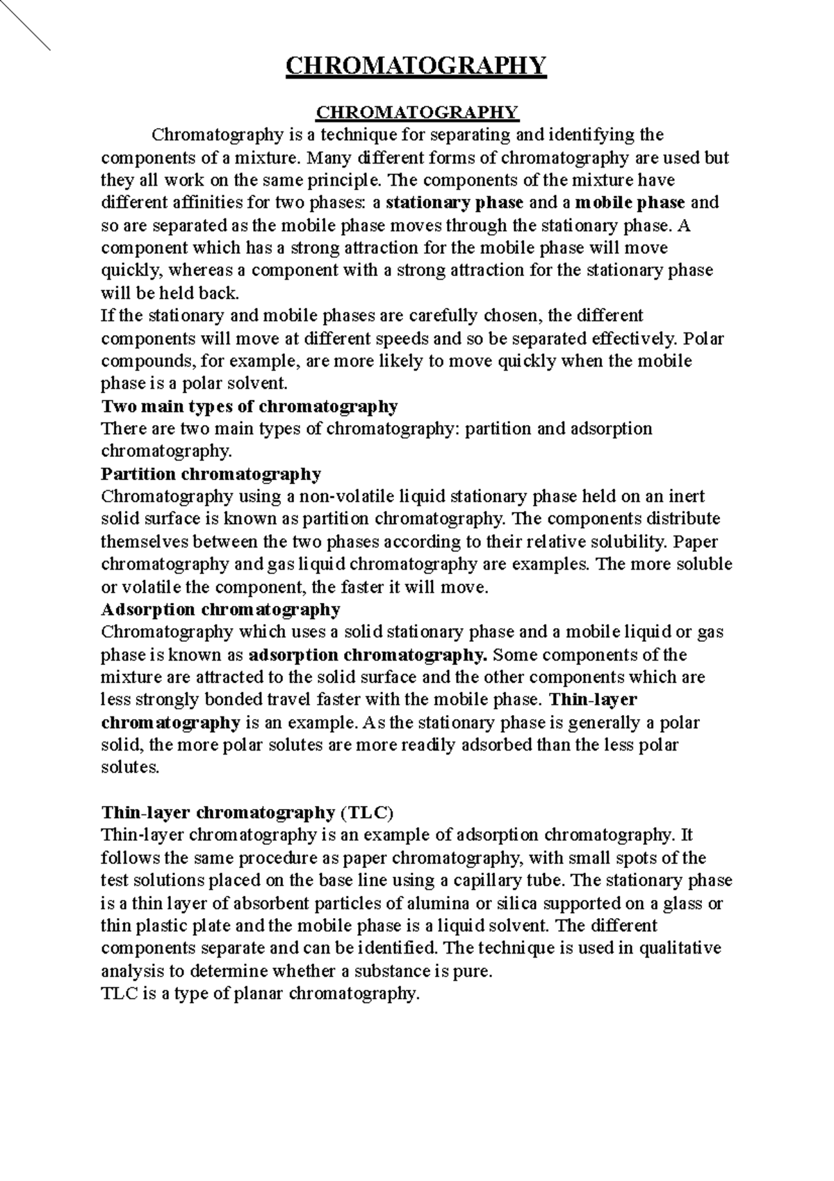 Chromatography pdf - Analytical Chemistry - CHROMATOGRAPHY ...