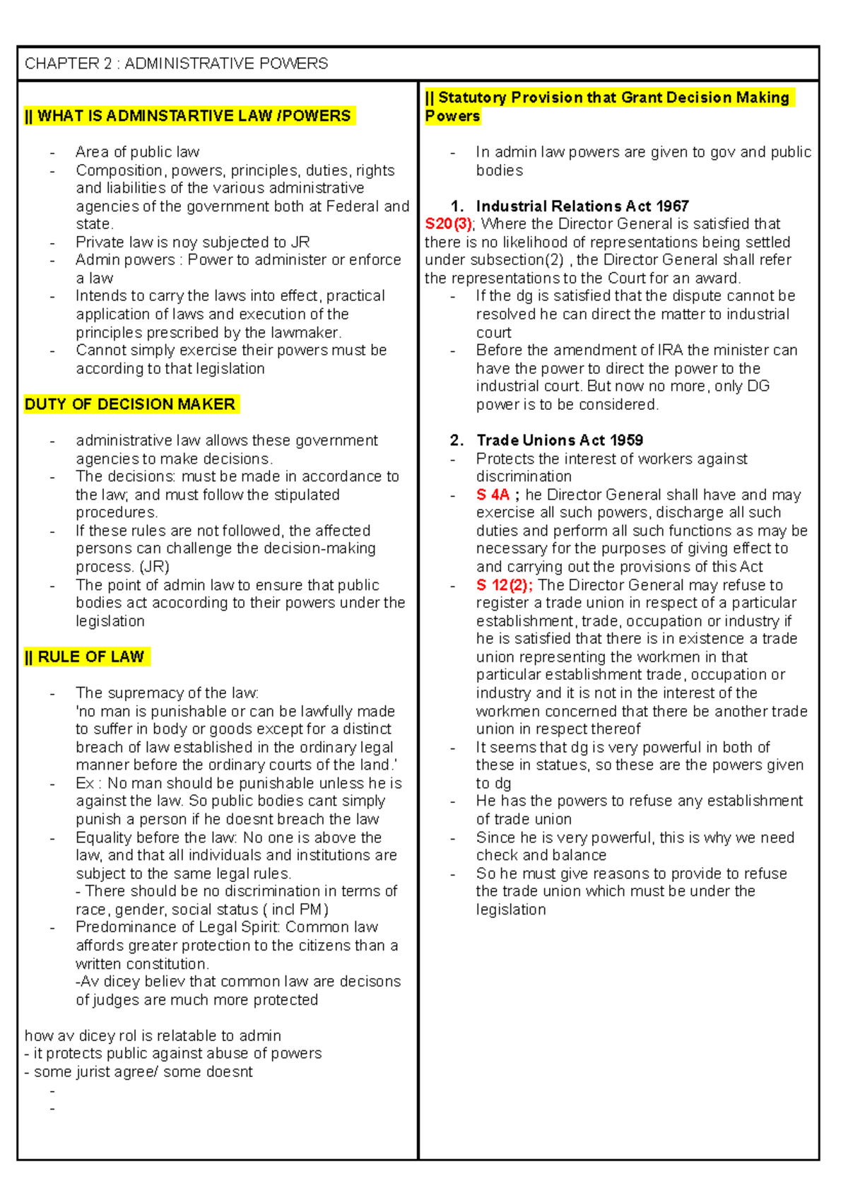 C2 Admin - CHAPTER 2 : ADMINISTRATIVE POWERS || WHAT IS ADMINSTARTIVE ...