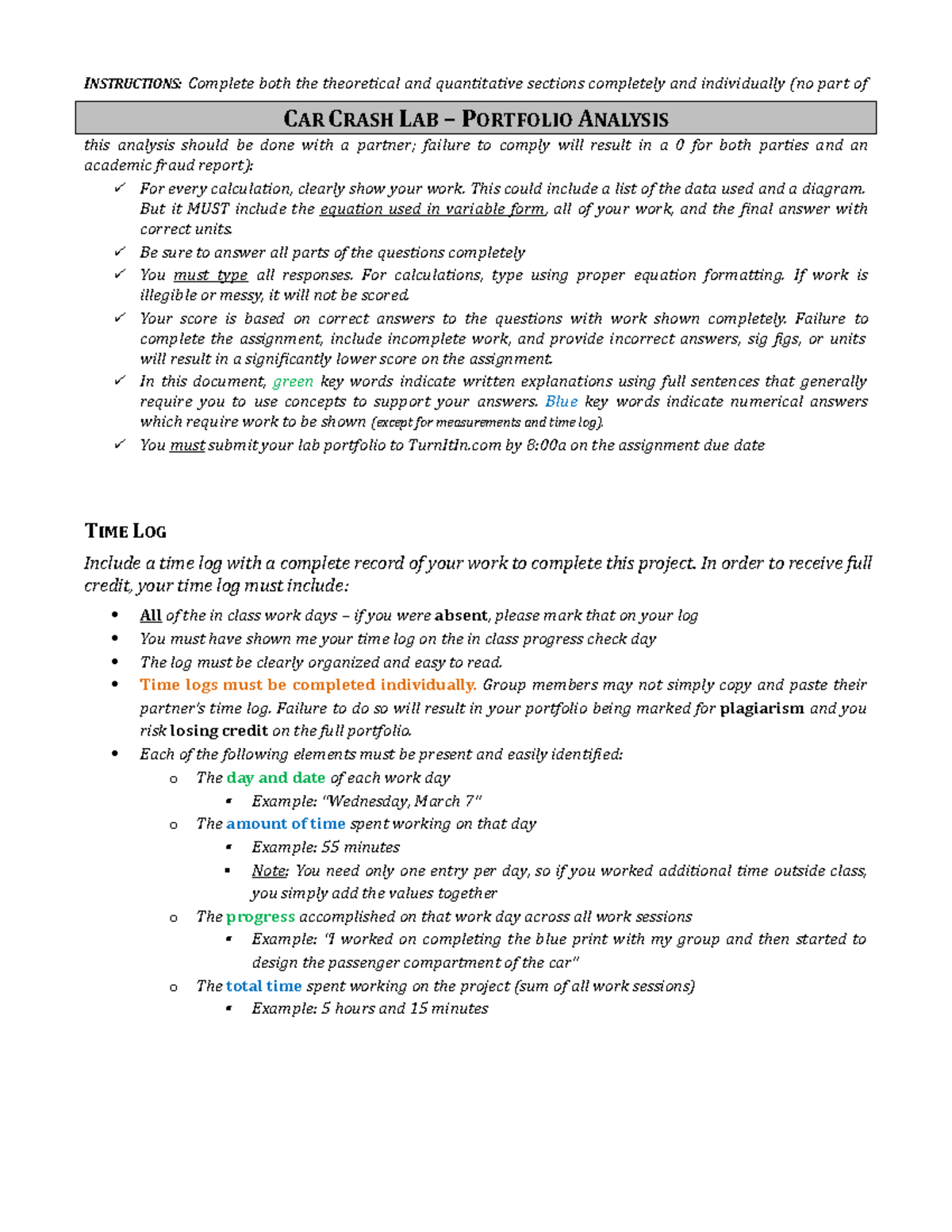 Portfolio Car Crash Project Lab - Data Analysis 2022 - INSTRUCTIONS: Complete both the ...