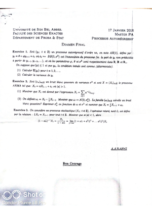 Table Student - Probabilités et Statistique - Studocu