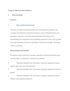 Topic 7 DQ 1 - For the company you chose to discuss in Topic 2, return ...