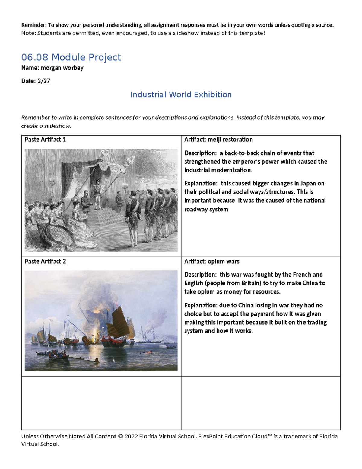 Module project 2-24 - Reminder: To show your personal understanding ...
