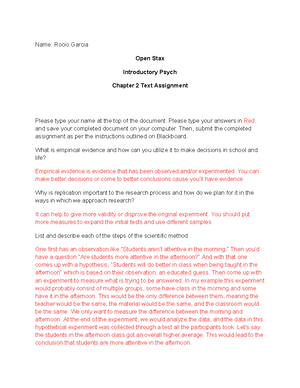 Psych 1 Module 1 Discussion - Describe a research method used in ...