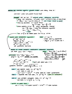 MATH 141 - Lecture 3 - Mathematical models notes on concavity and ...