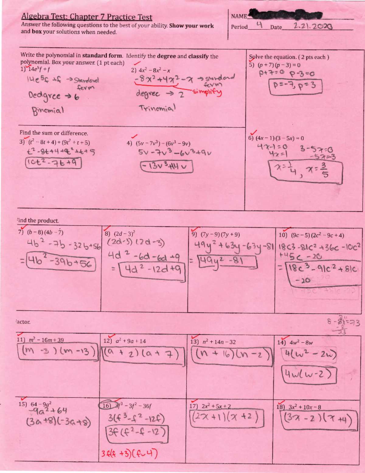 Ch 7 Practice Test Studocu